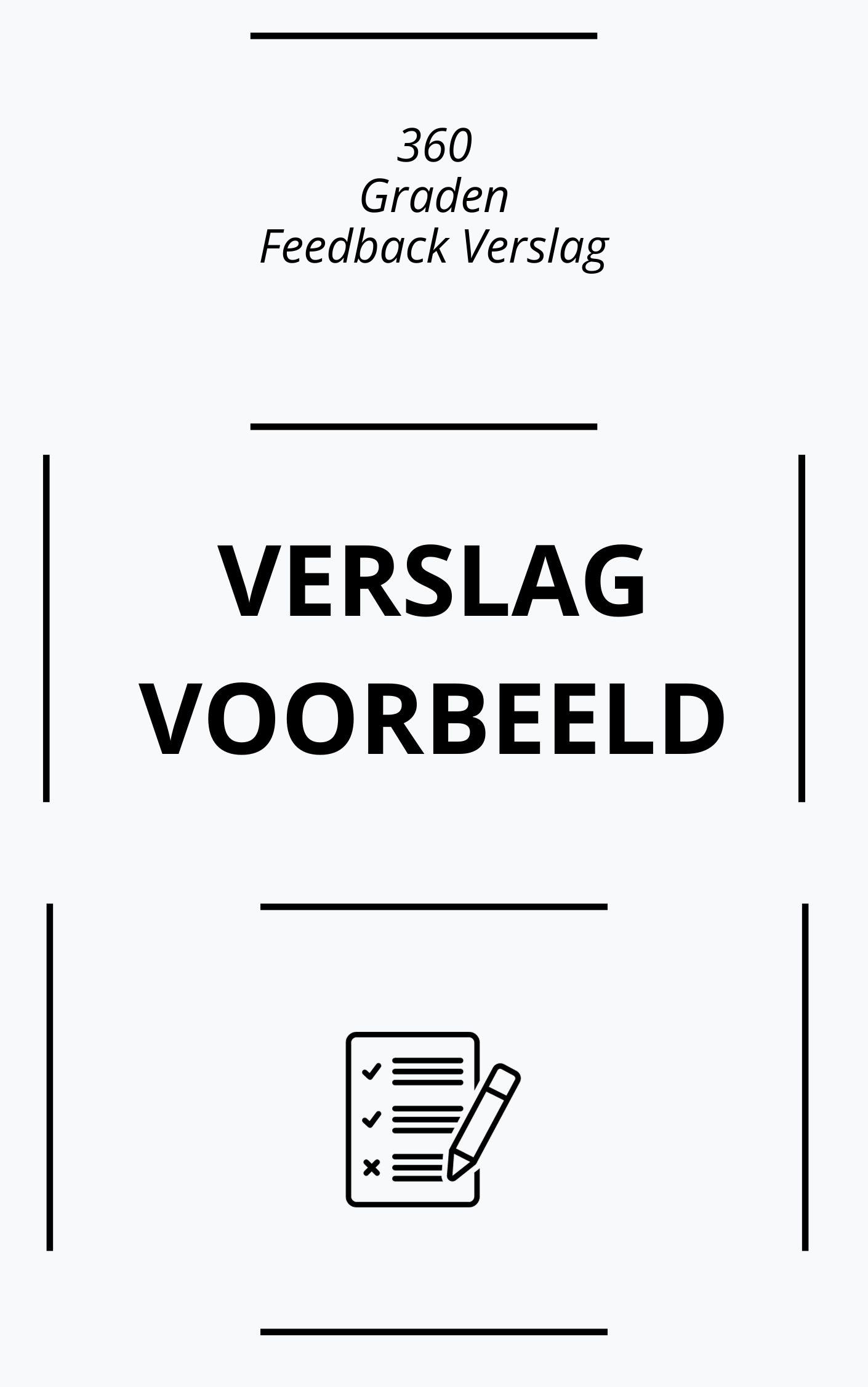 360 Graden Feedback Verslag Voorbeeld